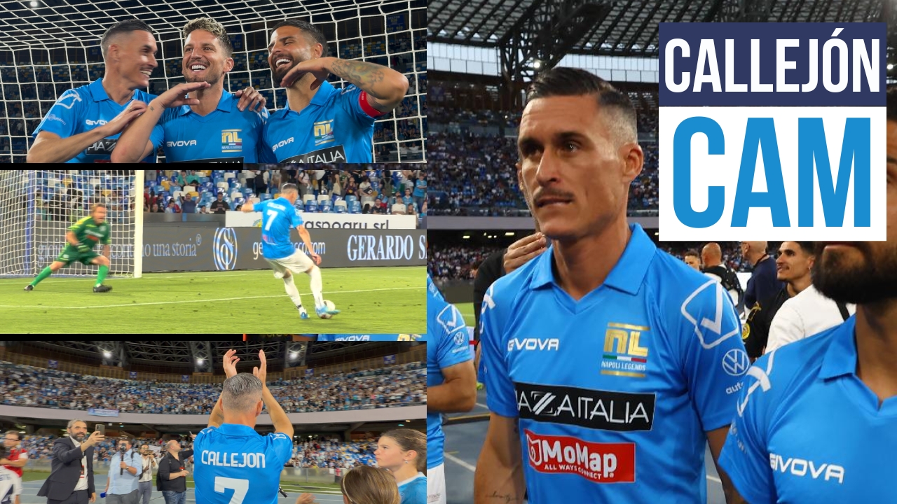 Callejon-CAM: dal gol all'assist per Mertens, poi con le figlie sotto ...