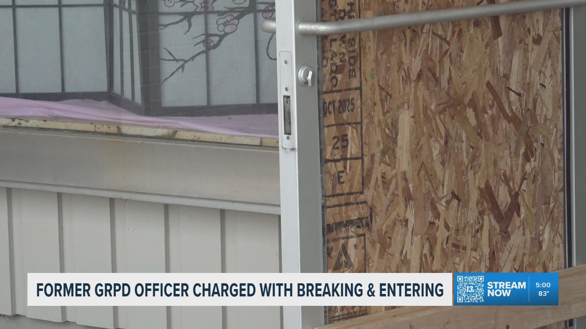 Former GRPD officer charged with breaking & entering