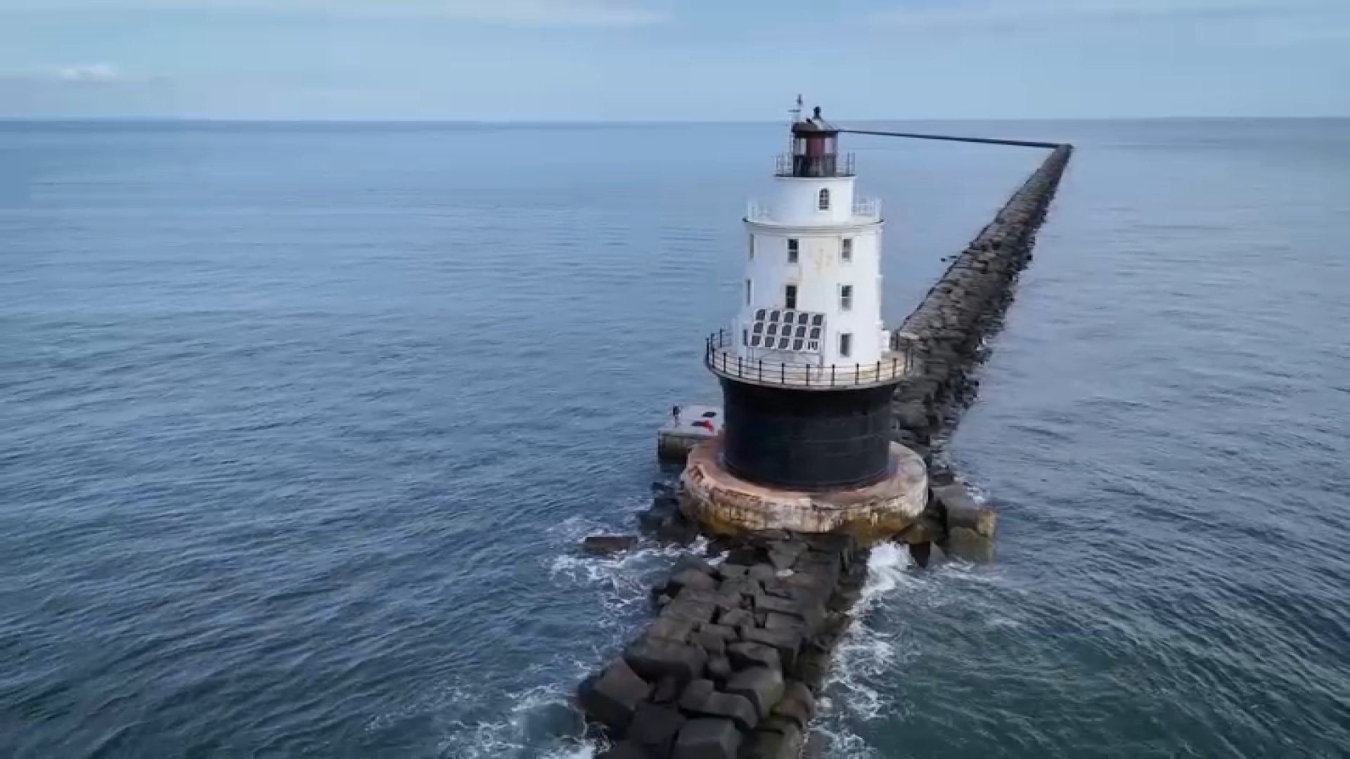 Erosion causing historic lighthouse to slip into the Delaware Bay