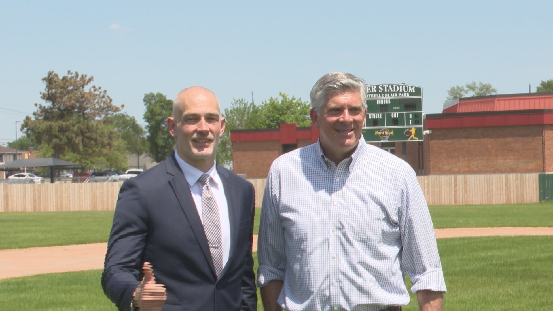 Congressman tours Rockford’s Beyer Peaches Stadium to hype women’s ...