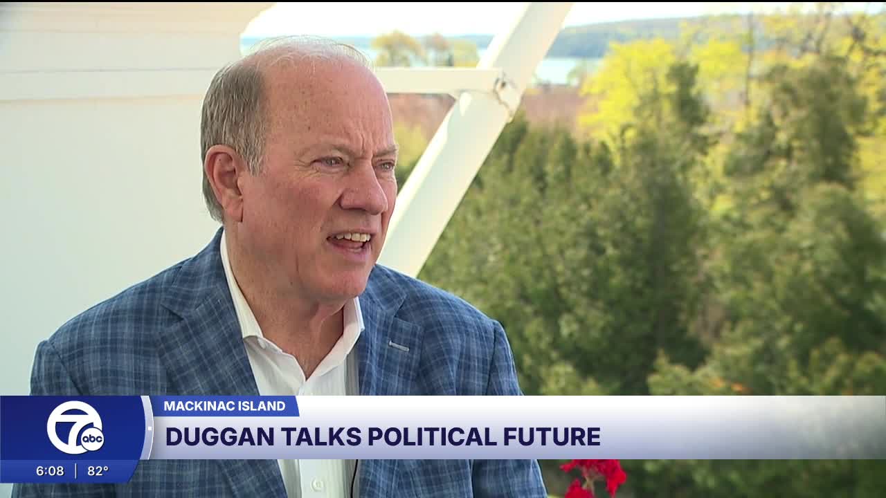 Mike Duggan sits down with 7's Simon Shaykhet at Mackinac Policy Conference