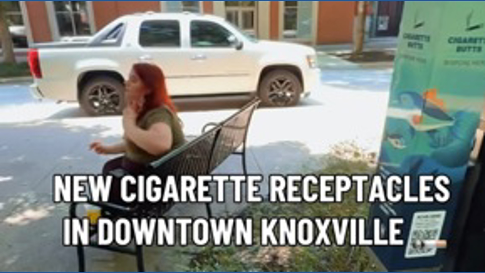 New cigarette receptacles in downtown Knoxville