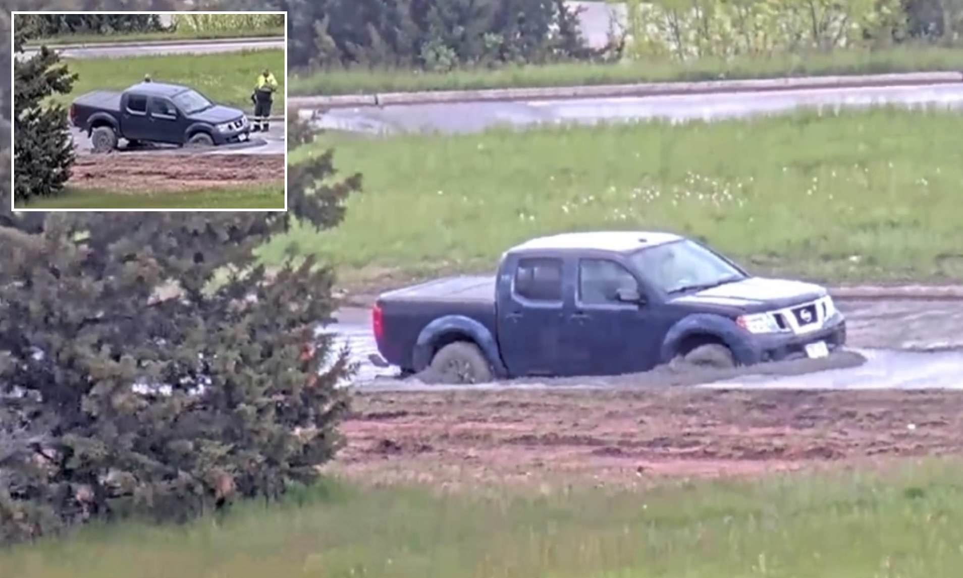 Idiot truck driver learns costly lesson after physically removing 'road ...
