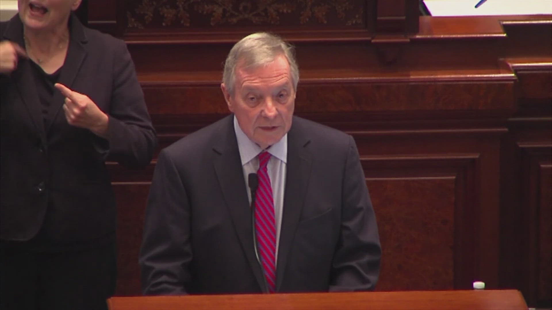 Sen. Dick Durbin honored by Illinois General Assembly ahead of retirement