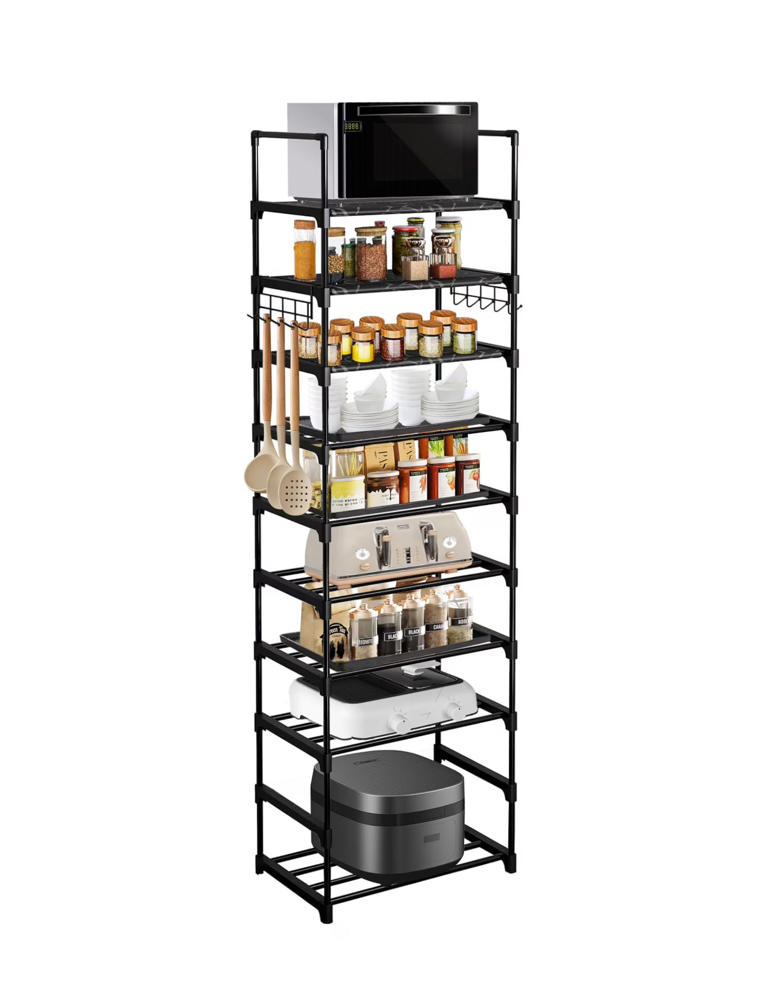 The solution to your crowded small kitchen? These clever storage racks ...