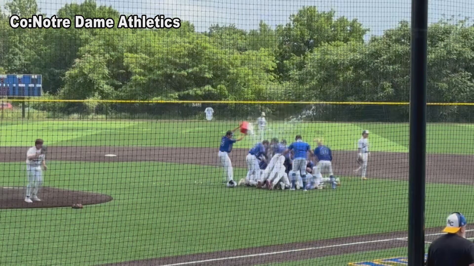 Notre Dame baseball advances after walk-off win following team bus crash