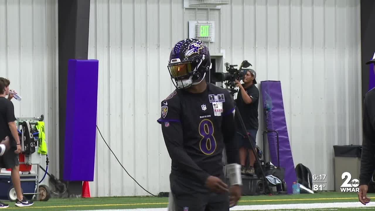 Lamar Jackson back on the field for Ravens OTAs