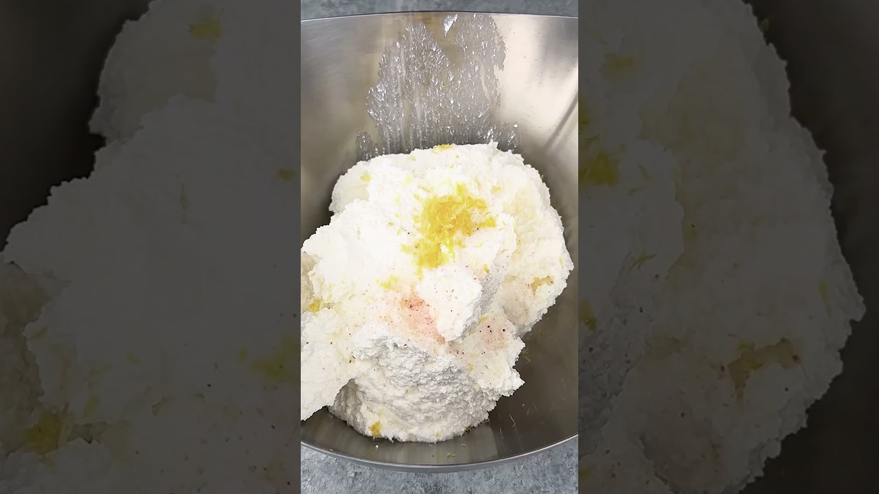Creamy ricotta dip with garlic herb oil