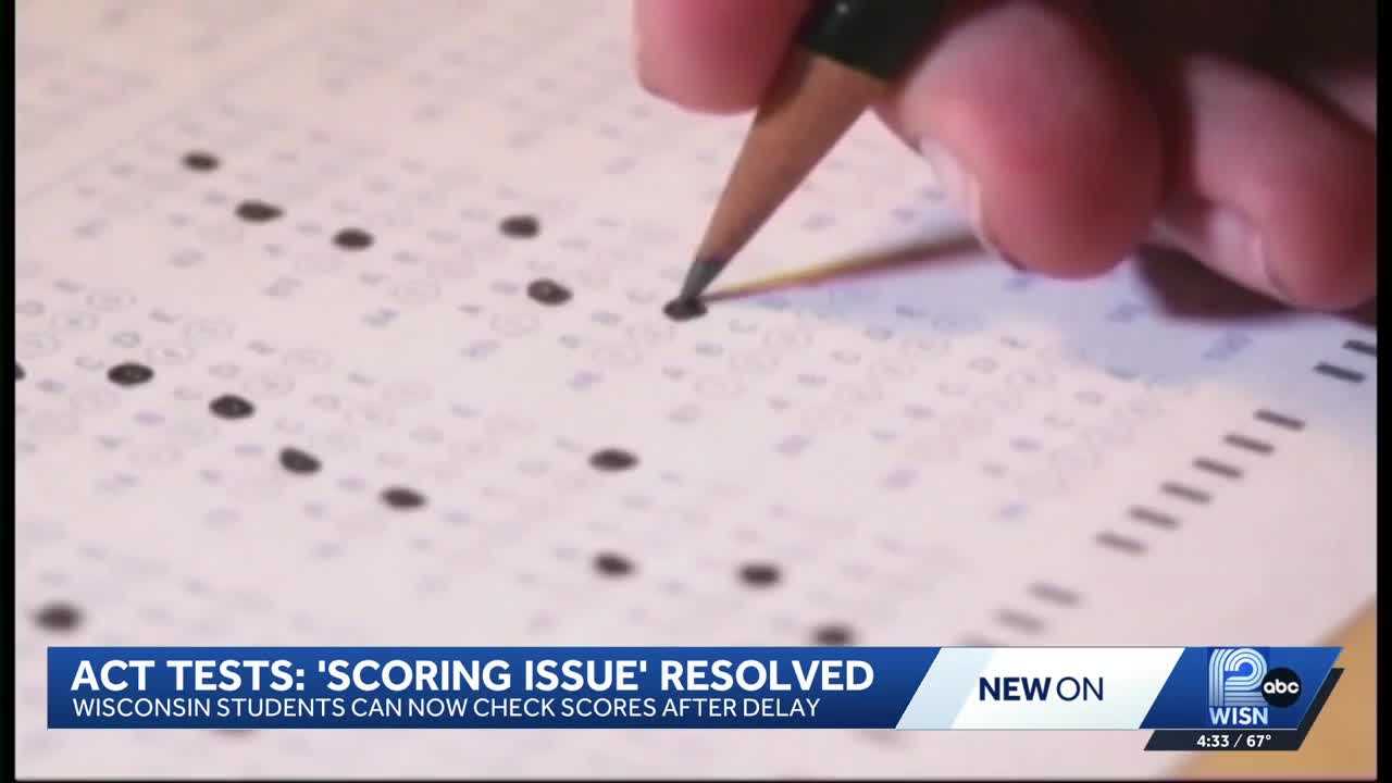 Wisconsin's ACT scoring issue resolved