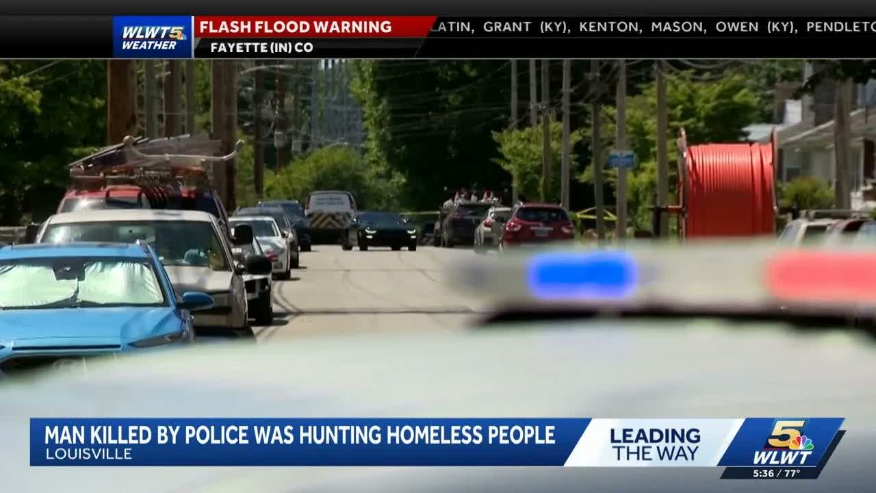 Kentucky man killed in standoff may have been 'hunting' homeless people