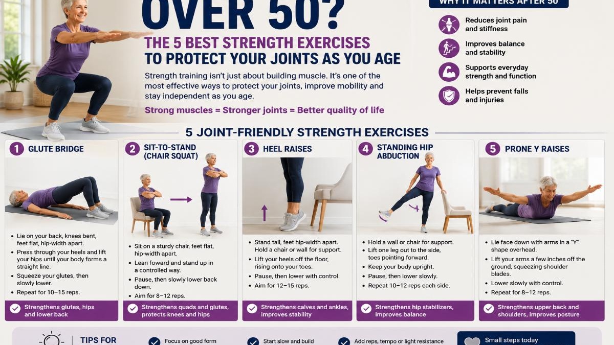 Over 50 and feeling stiff? These 5 strength exercises could protect ...