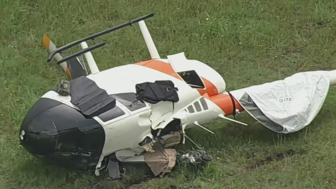 2 hurt in helicopter crash near Texas Motor Speedway