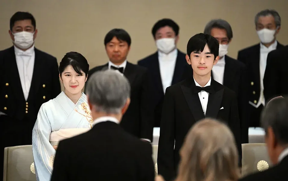 Prince Hisahito makes banquet debut alongside Princess Aiko