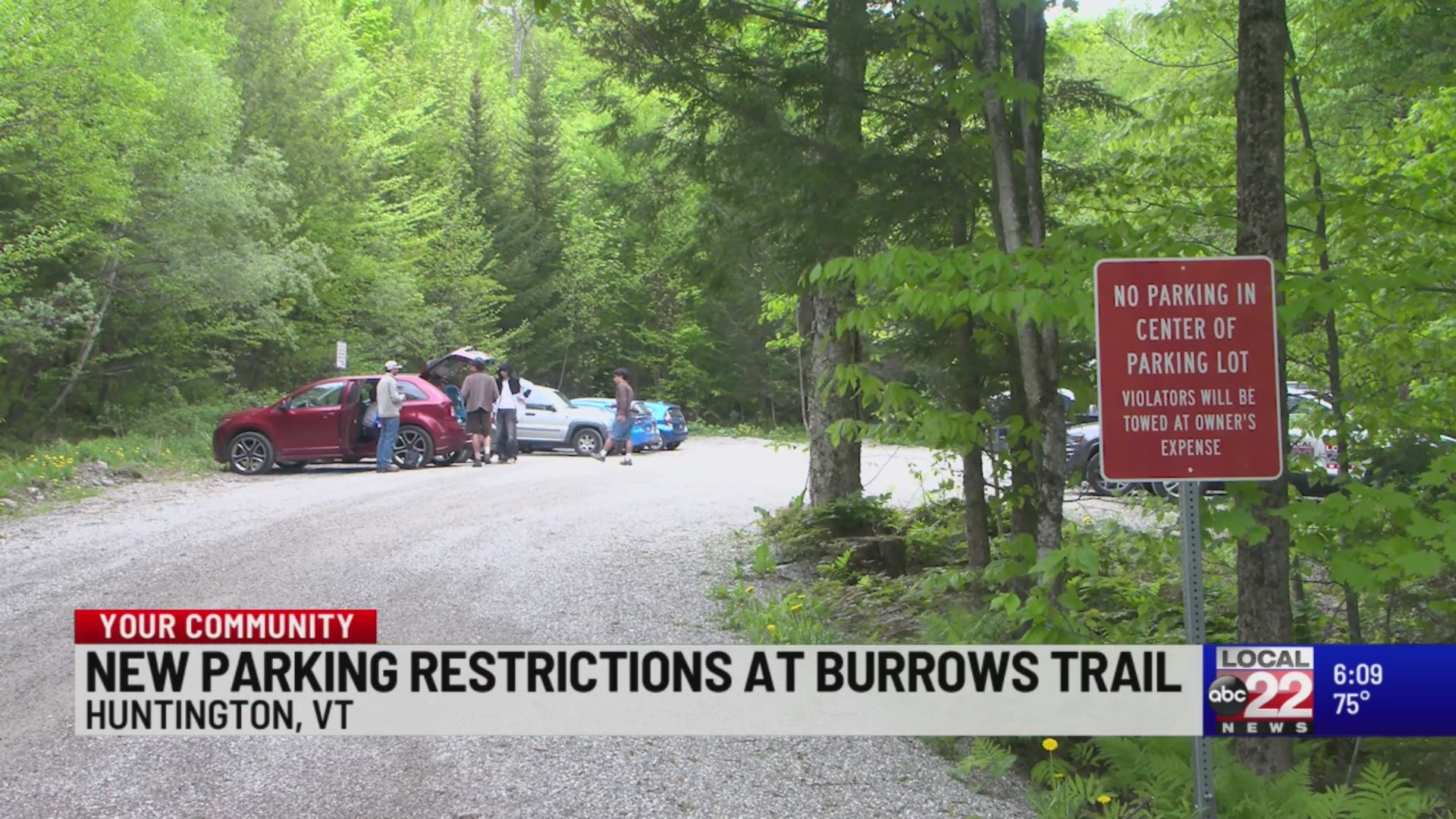 New parking restrictions at Camel's Hump trailhead