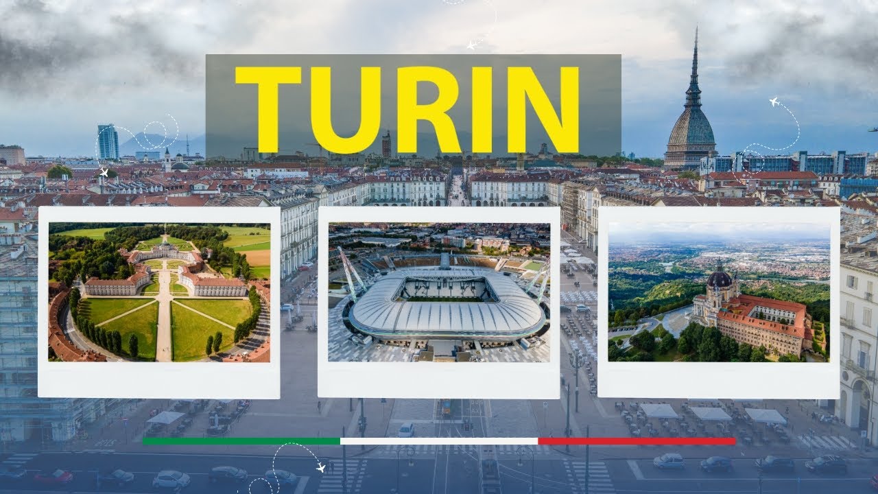 Turin Italy. Turin from above: Italy's cinematic aerial views