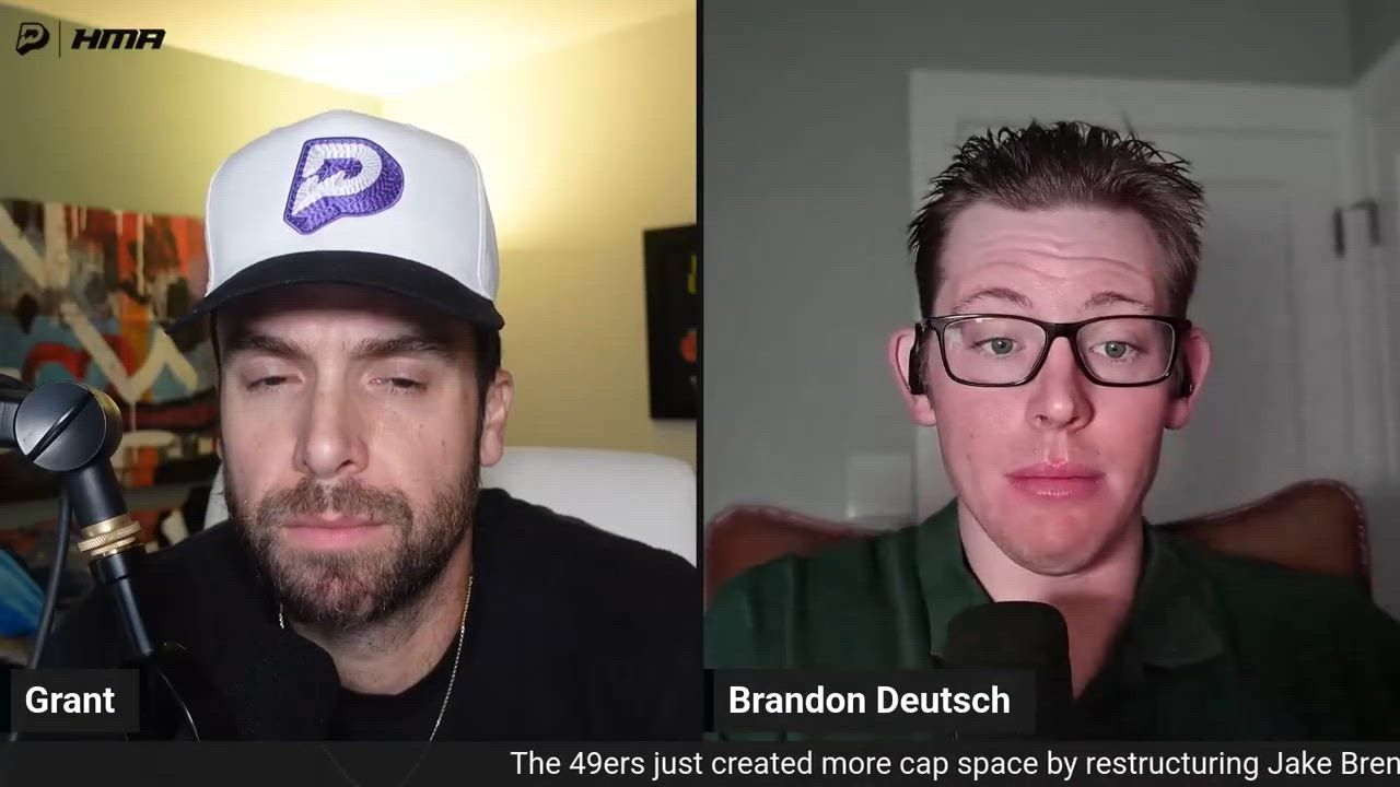 The 49ers just restructured Jake Brendel's contract