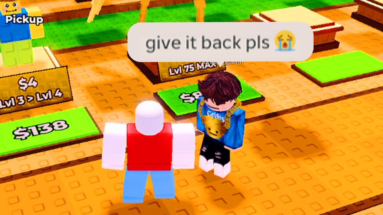 Stealing the rarest brainrot for 15000 Robux made him rage