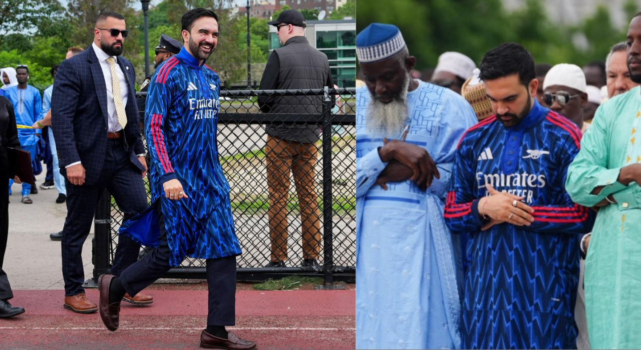 Arsenal thobe for Eid? Zohran Mamdani goes viral in bold football ...