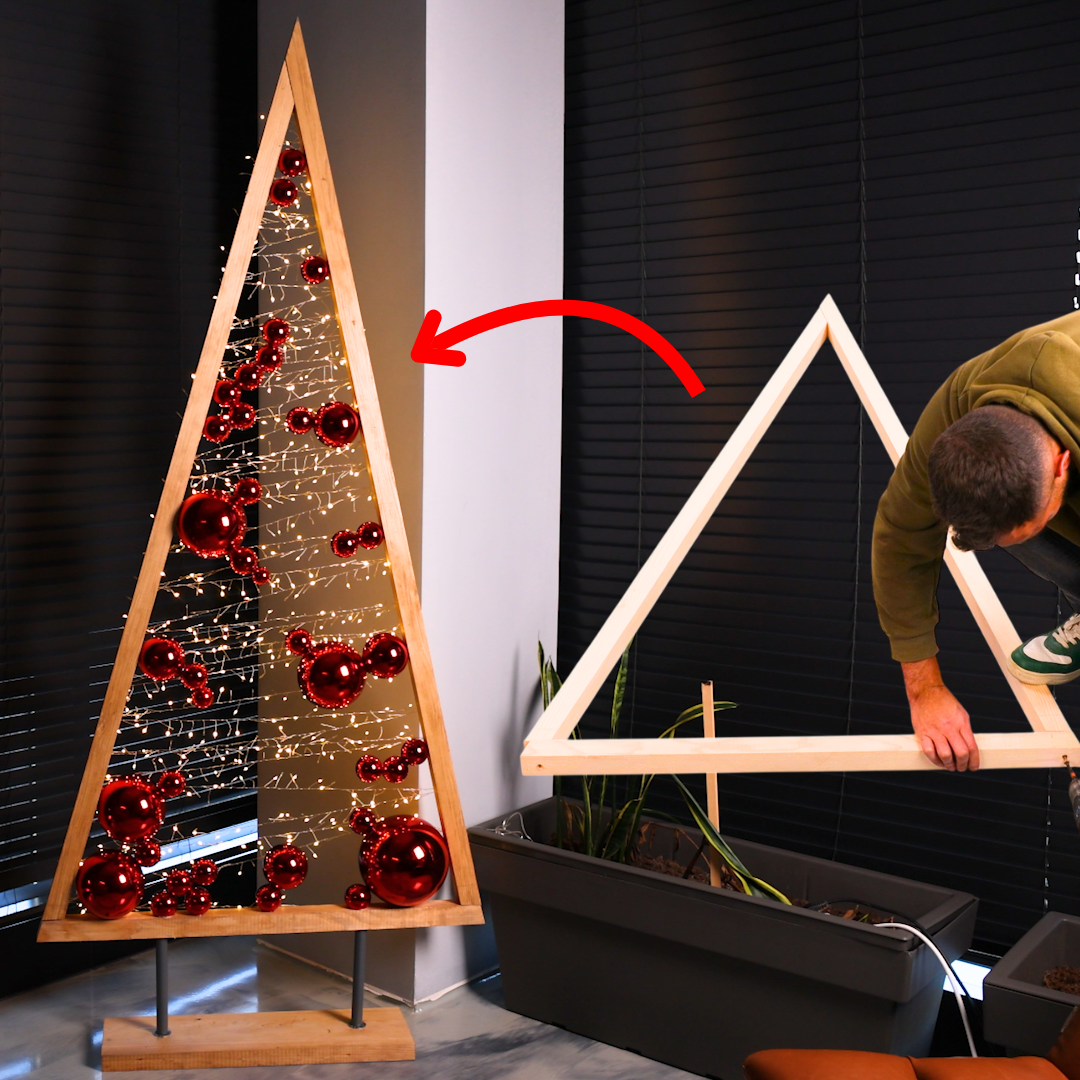 Light up your wooden tree design 🎄