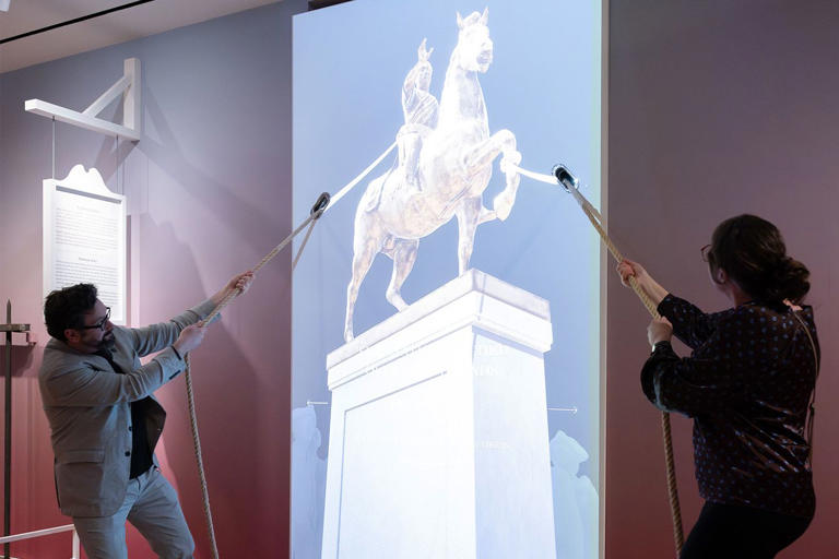 In 1776, angry New Yorkers tore down a statue of George III with a ...