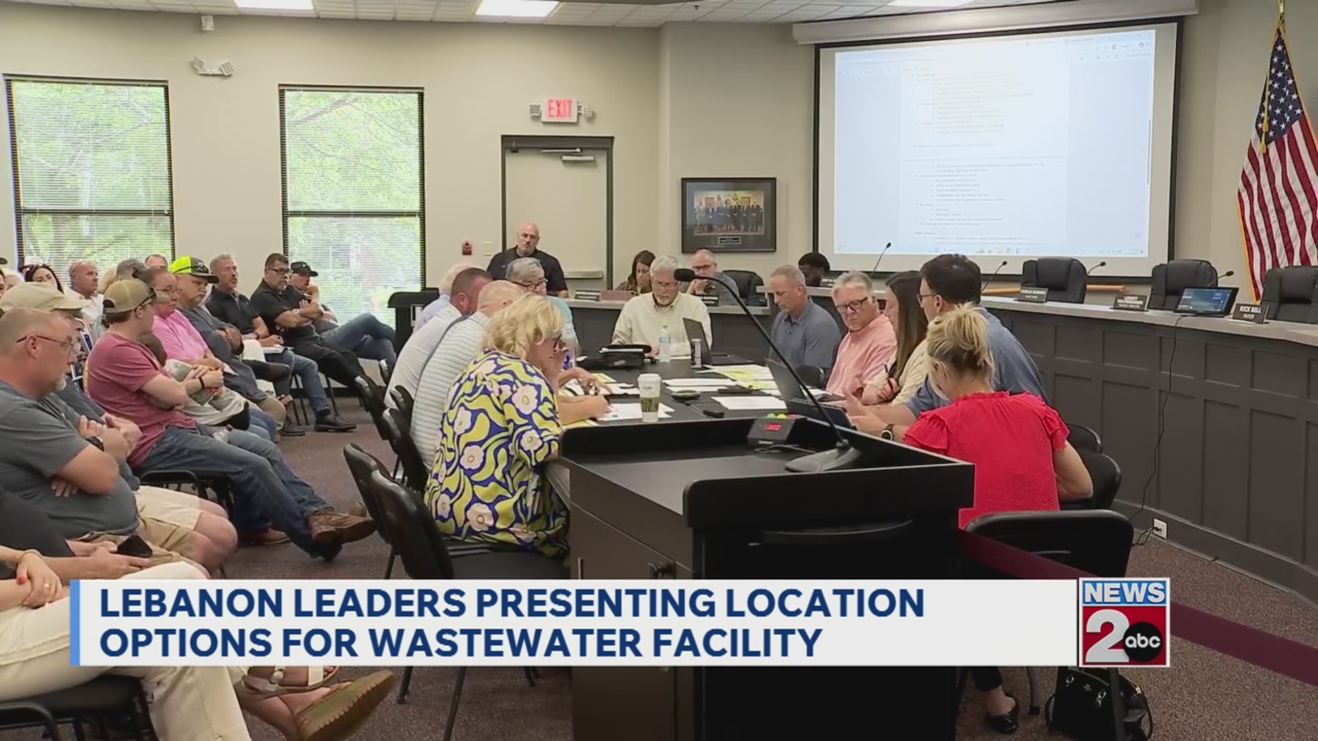 Lebanon leaders presenting location options for wastewater facility