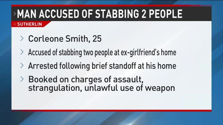 Ex-boyfriend allegedly points gun at door, stabs two during struggle ...