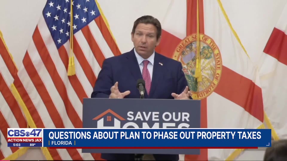 Governor DeSantis proposes property tax phaseout plan, questions arise ...