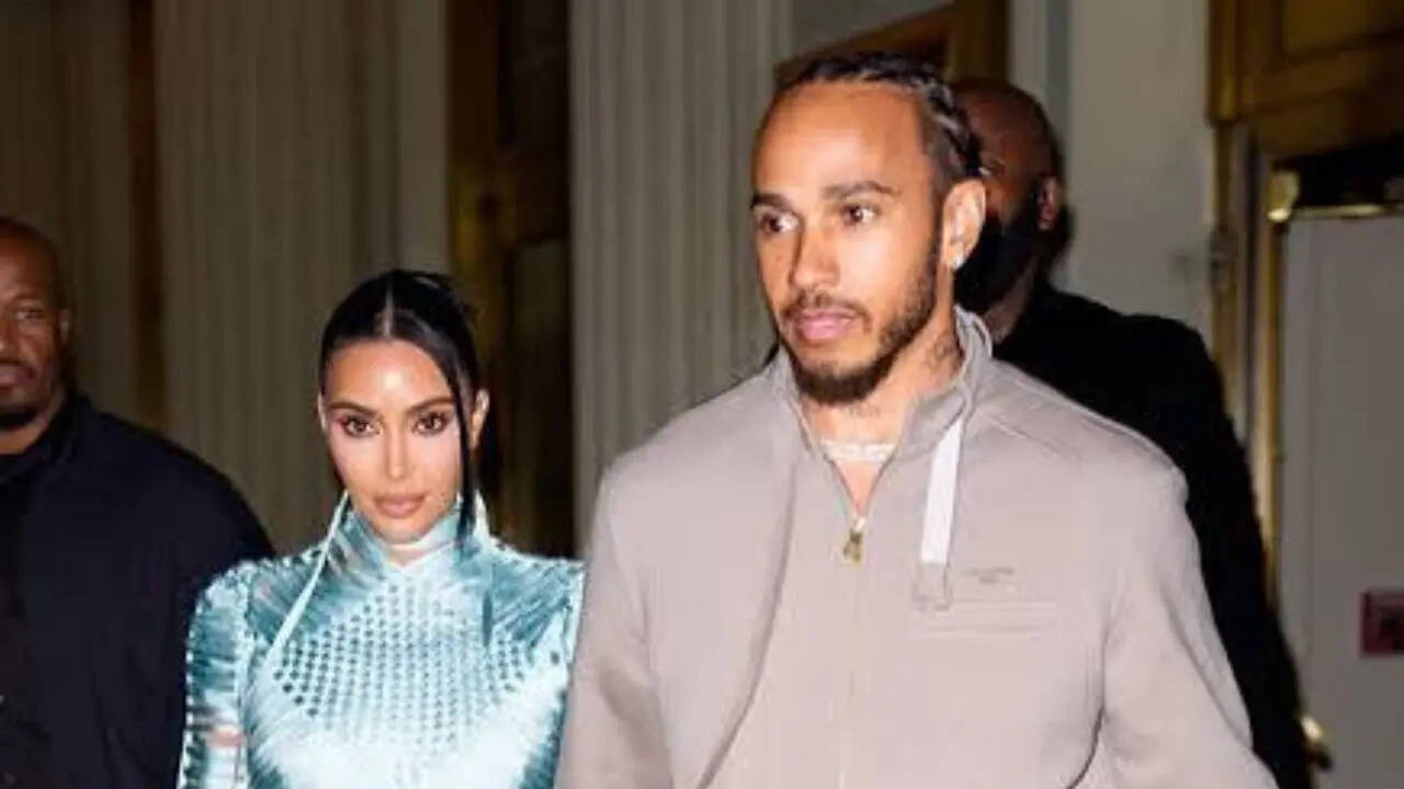 Lewis Hamilton seen bonding with Kim Kardashian’s children as ...