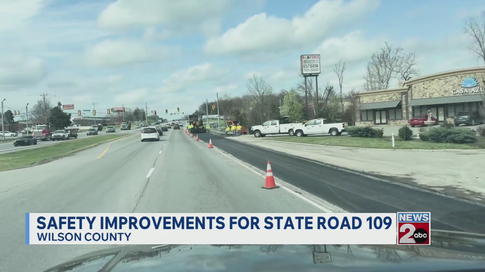 TDOT making safety, congestion improvements to State Route 109