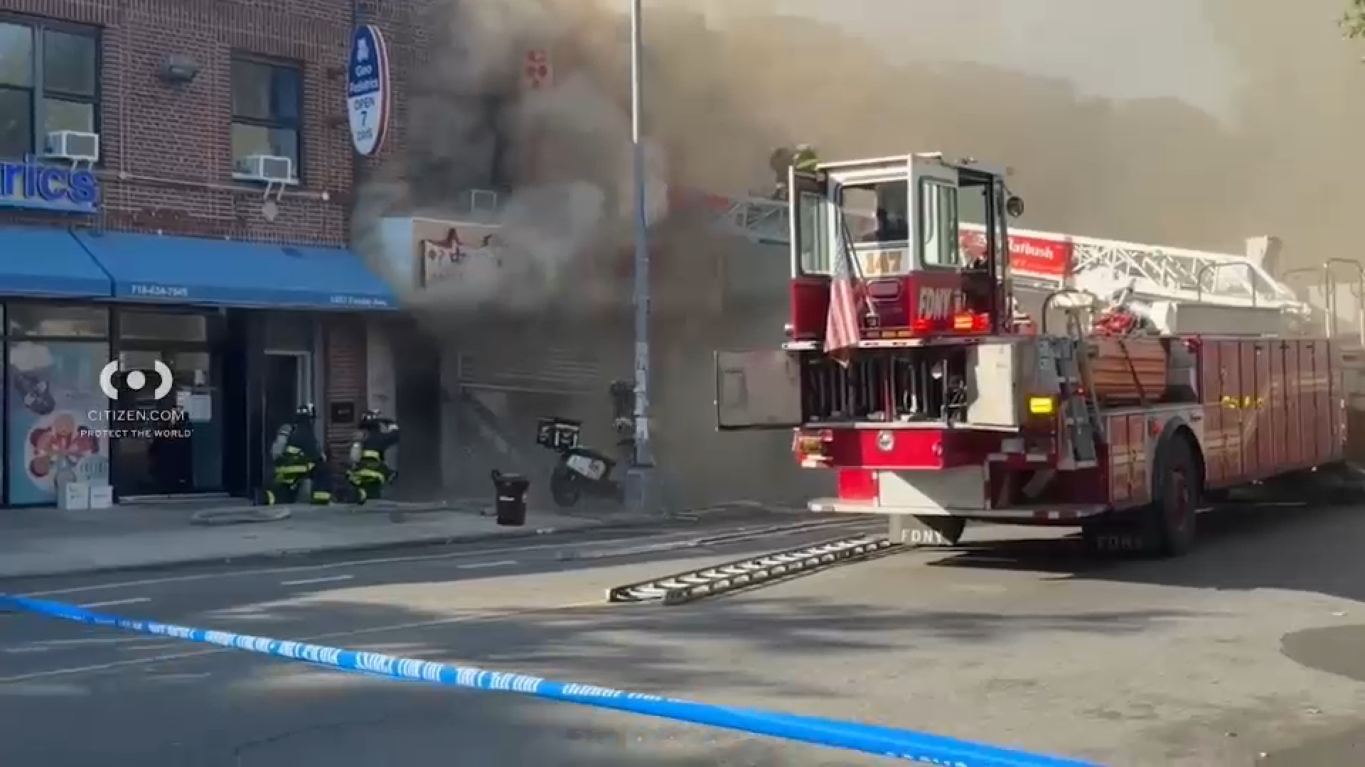 3 firefighters hurt in fire at Chinese restaurant in Flatbush; lithium ...