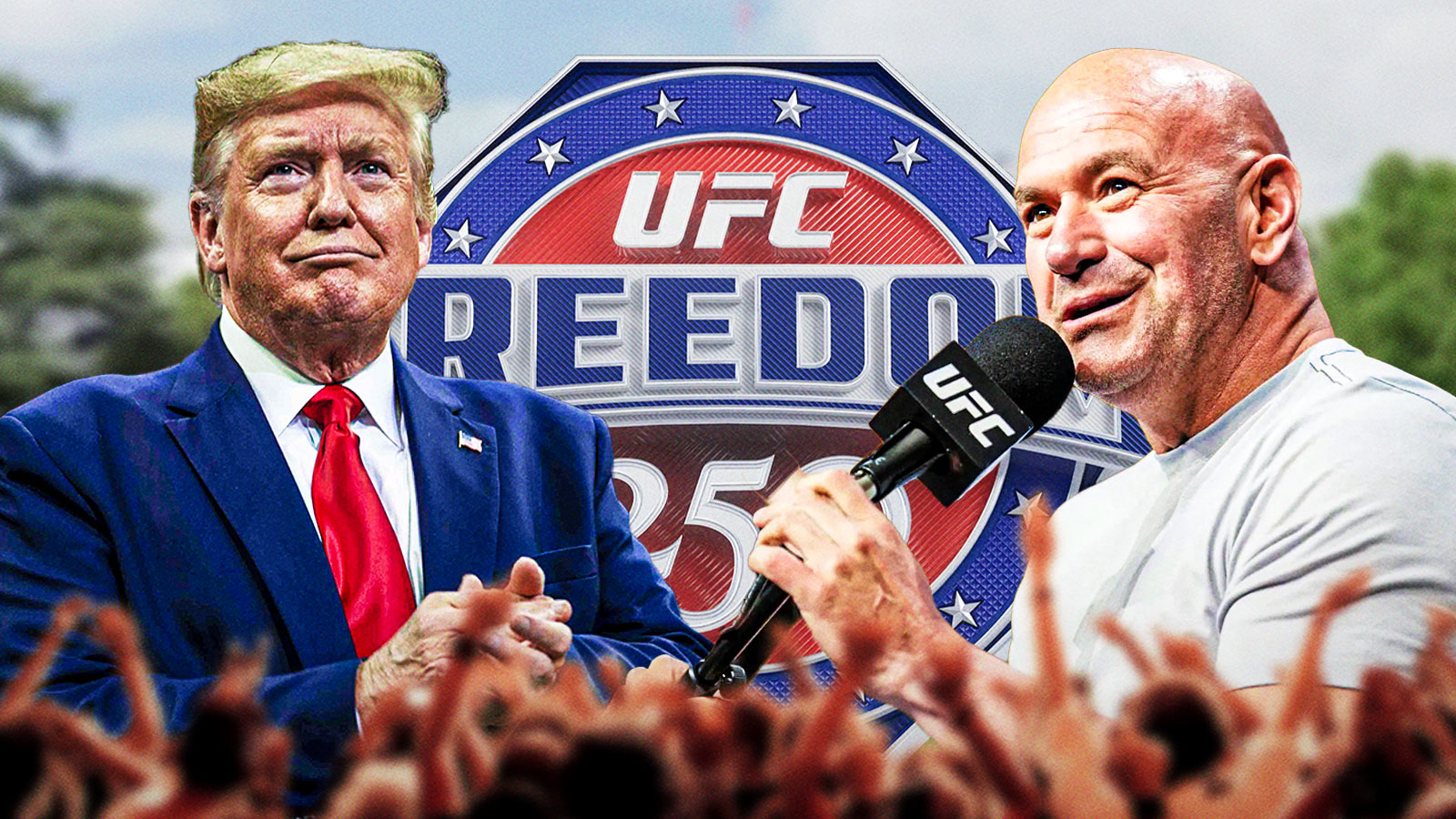 UFC monstrosity towering over White House has Donald Trump haters ...