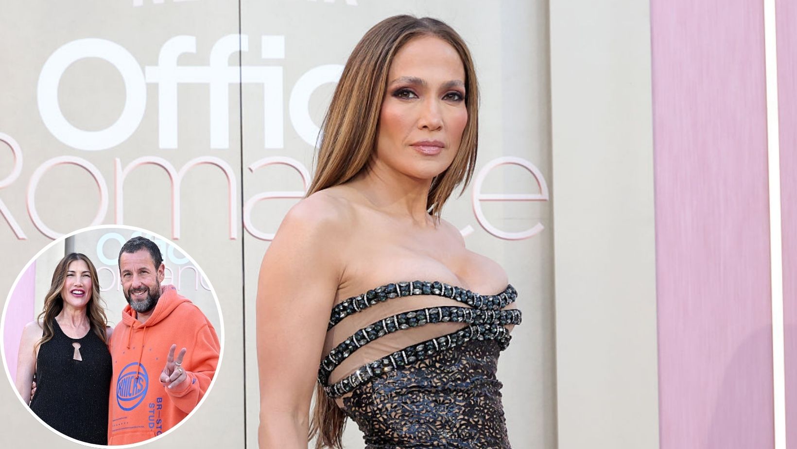 Jennifer Lopez and Adam Sandler were glowing at the premiere of Office ...