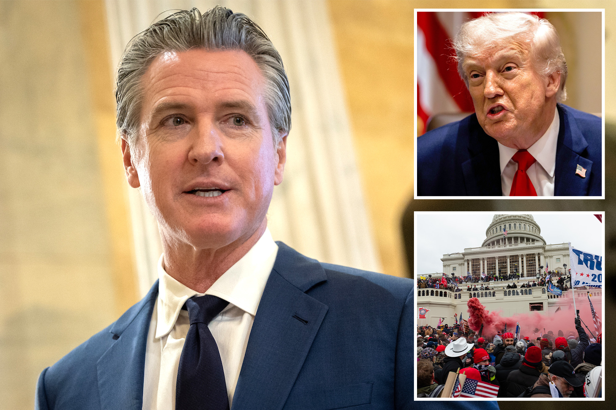 Gavin Newsom calls for 100% tax on Trump’s Jan. 6 slush fund