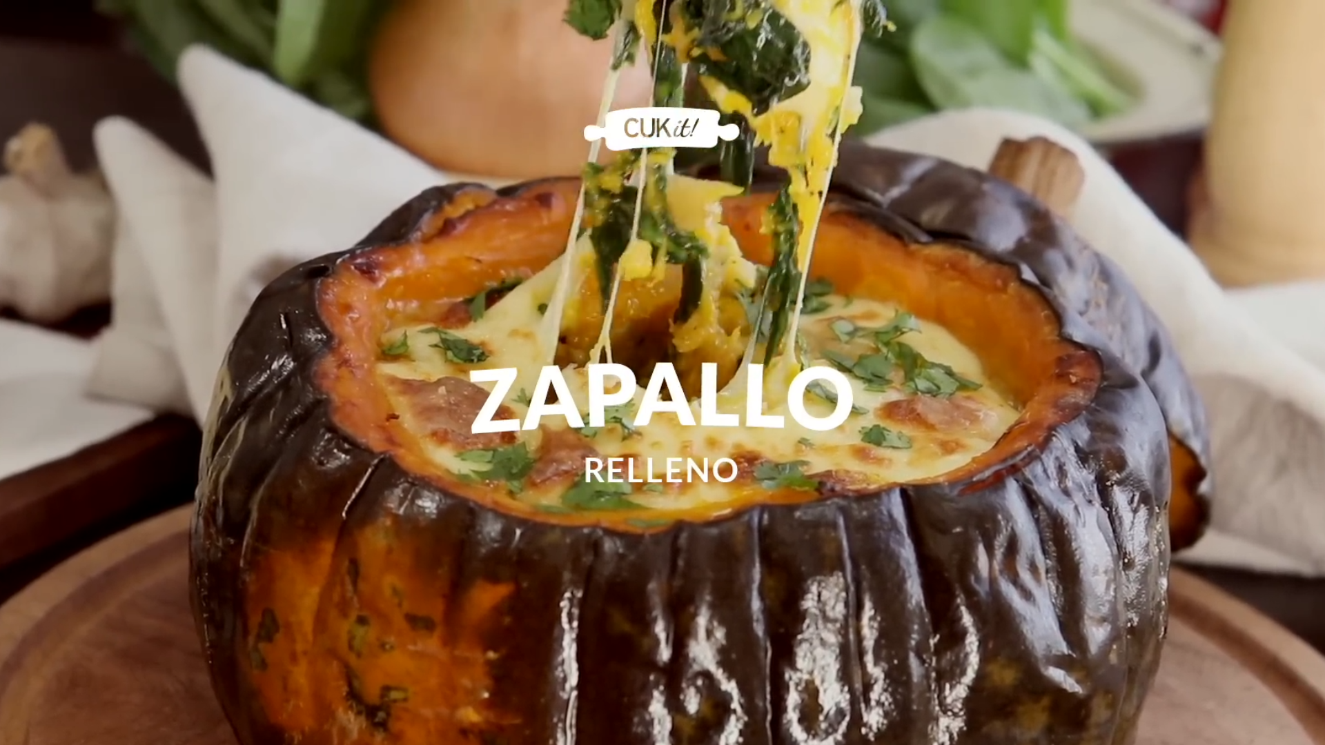 Zapallo relleno al horno fácil y delicioso