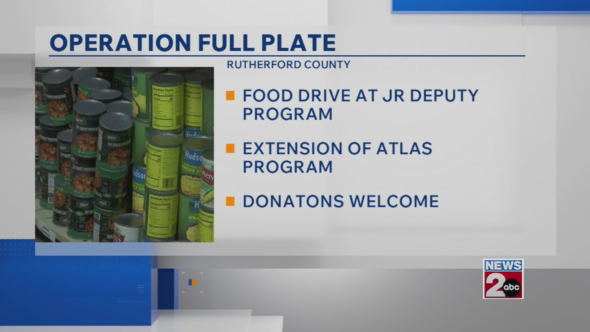 Food drive planned in Rutherford County