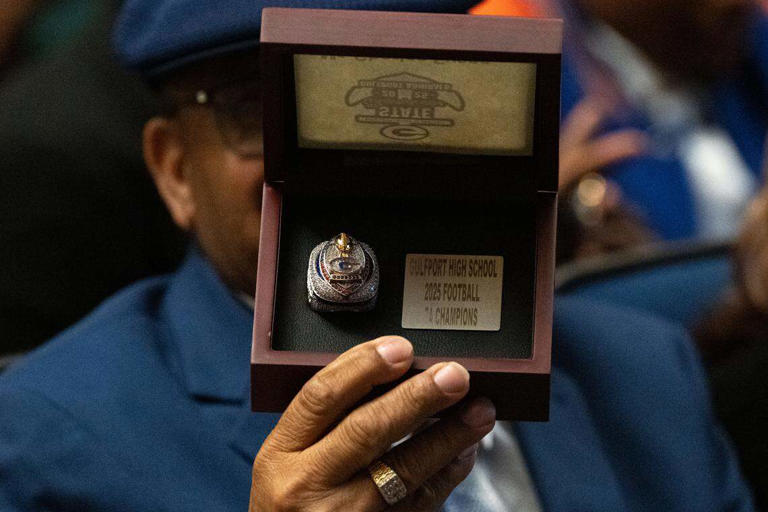 Gulfport unveils football state championship rings. Here's a closer look