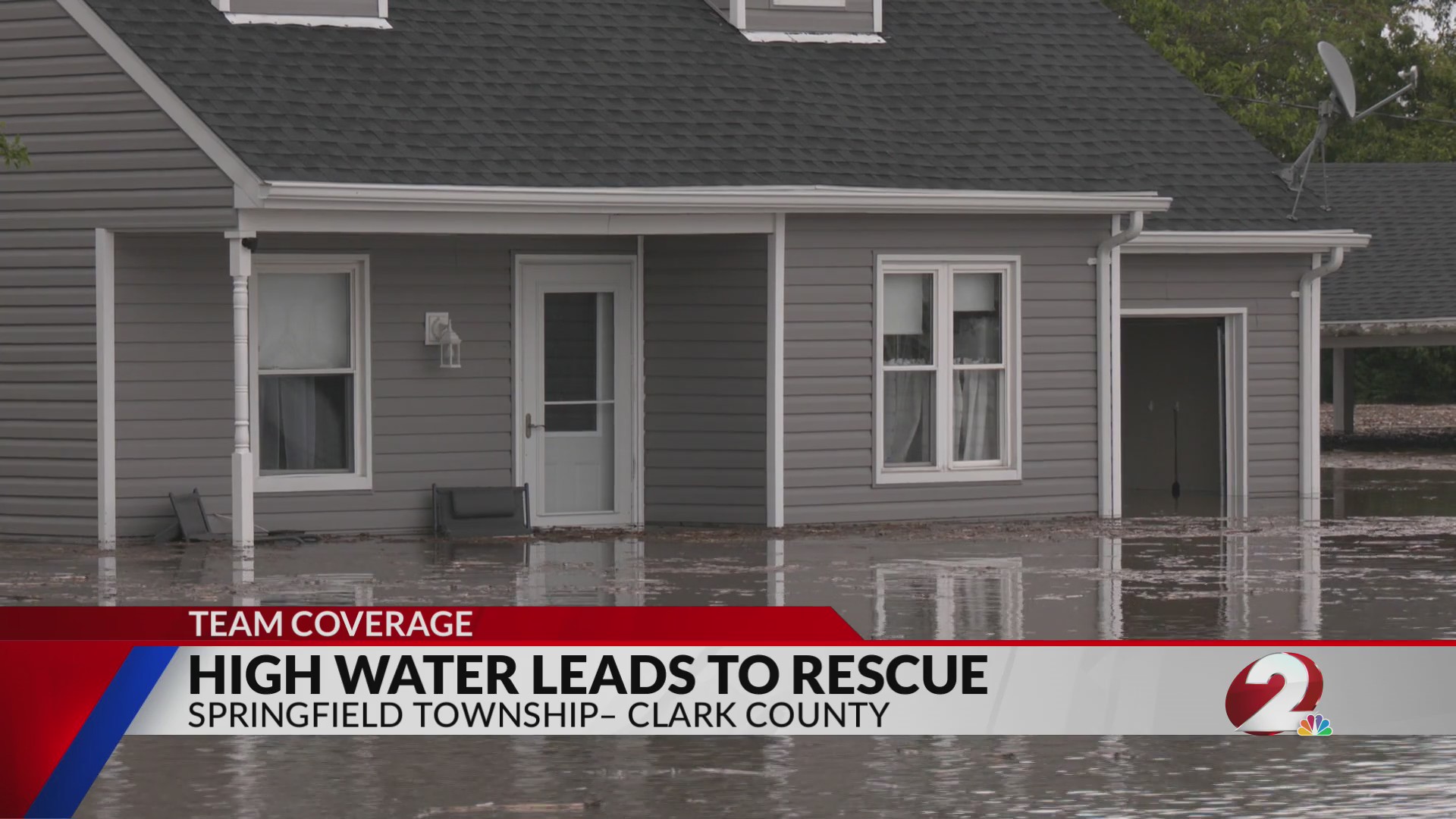 High water leads to rescue in Springfield Township in Clark County