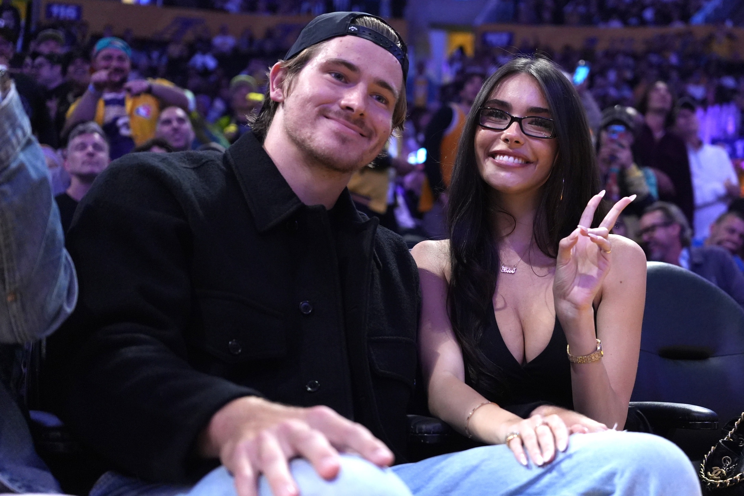 Look: Justin Herbert leaves Madison Beer red faced during surprise live ...
