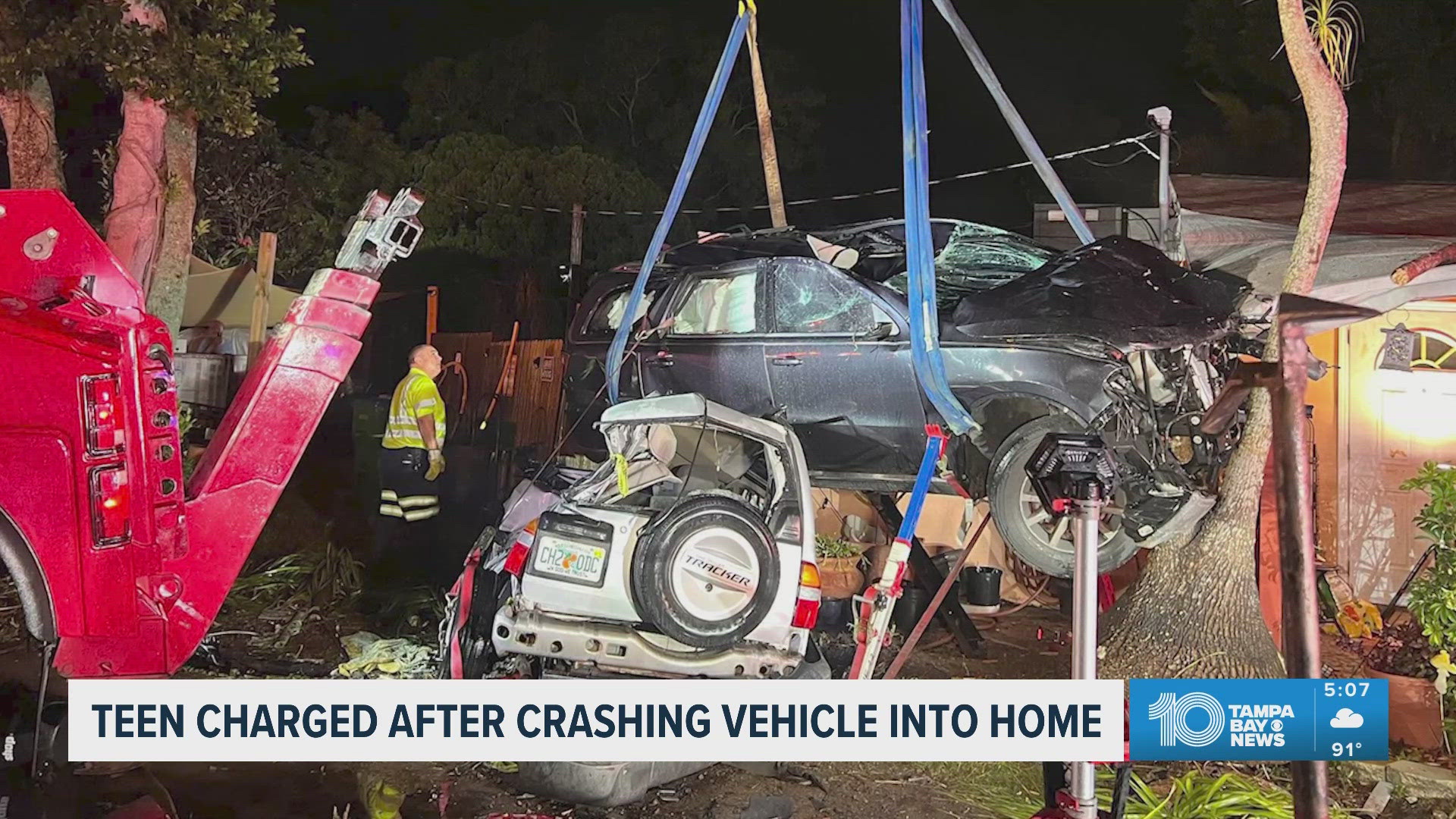 15-year-old driver loses control of car, crashes into Clearwater home ...