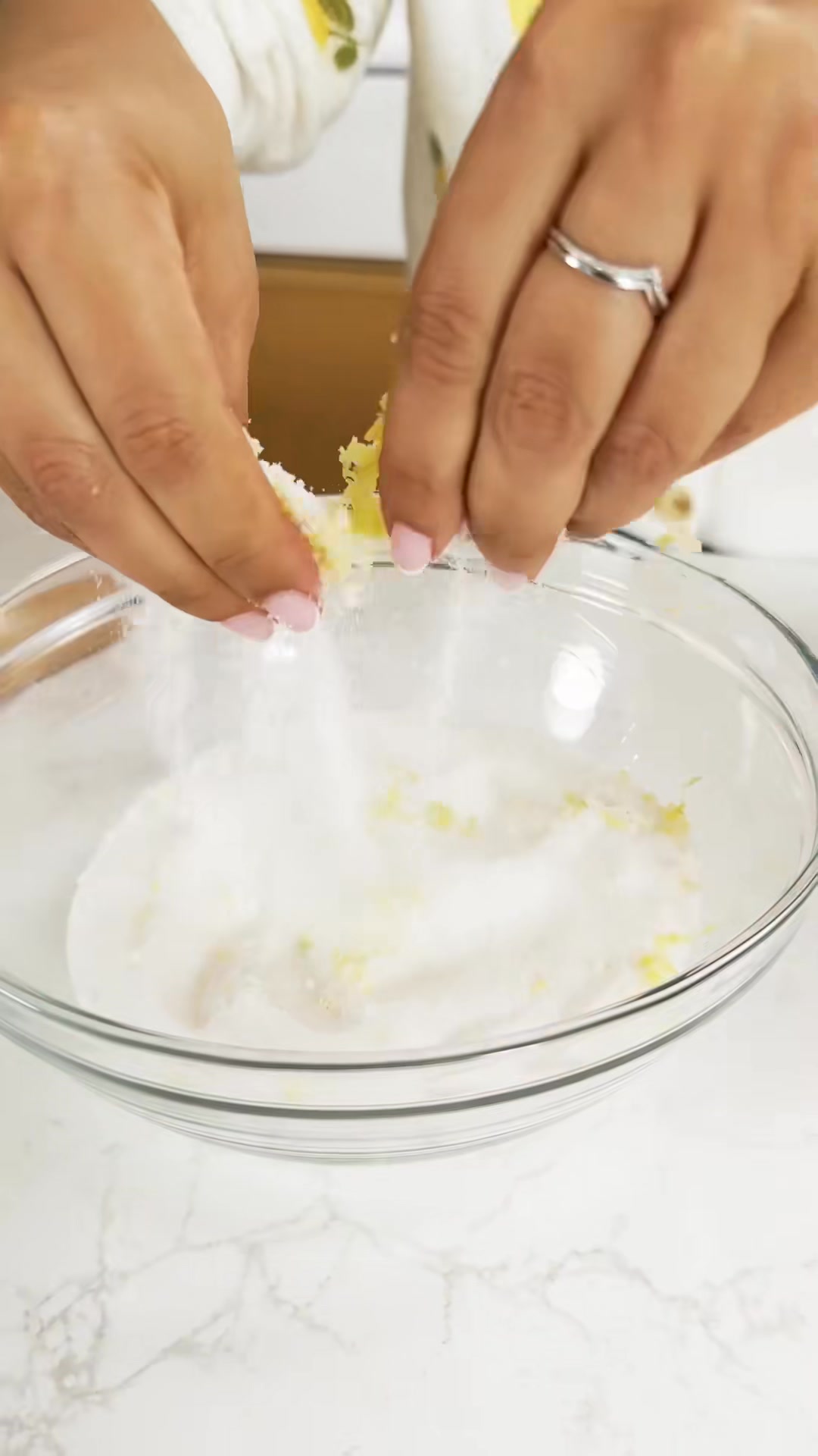 Fluffy strawberry lemon mini sheet cake