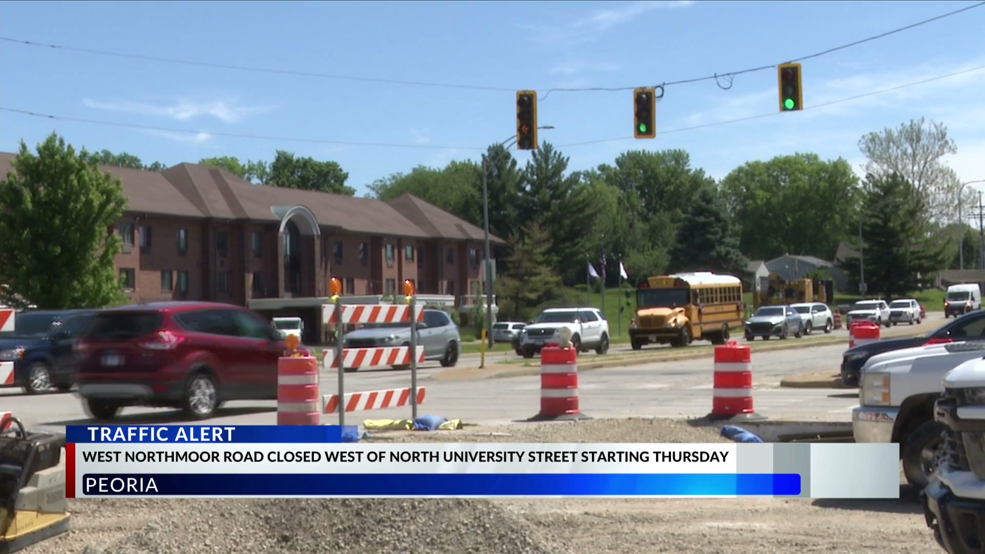 Peoria drivers asked to be mindful of major road closure