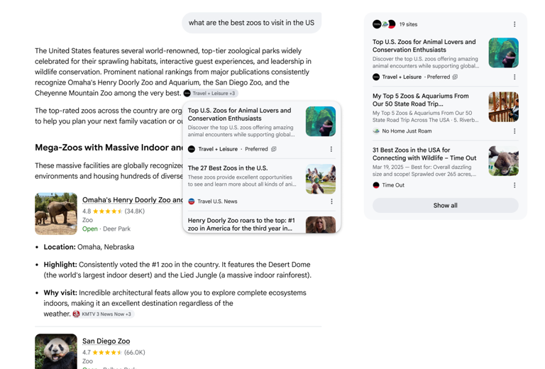 Google AI overviews & AI mode gain preferred sources, plus new ...