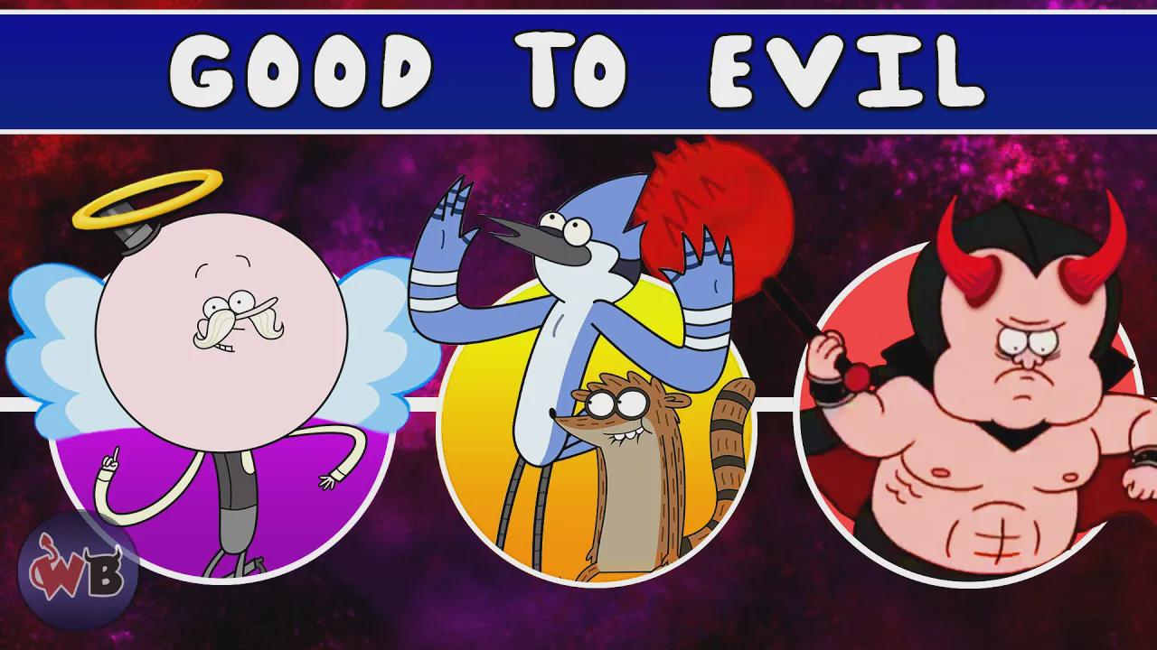 Regular Show characters: Good to evil
