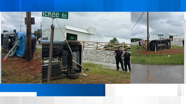 One person injured in Somerset crash after car flips onto side