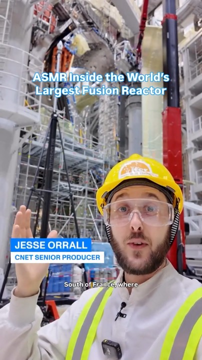 ASMR inside the world’s largest fusion reactor