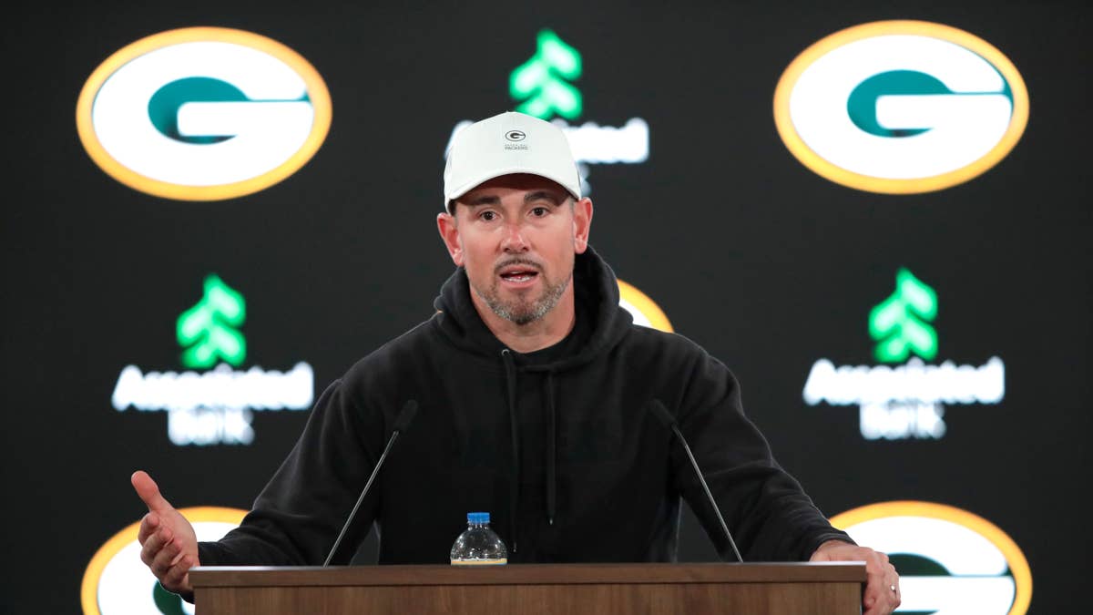 Packers’ Matt LaFleur speaks to media after Josh Jacobs arrest