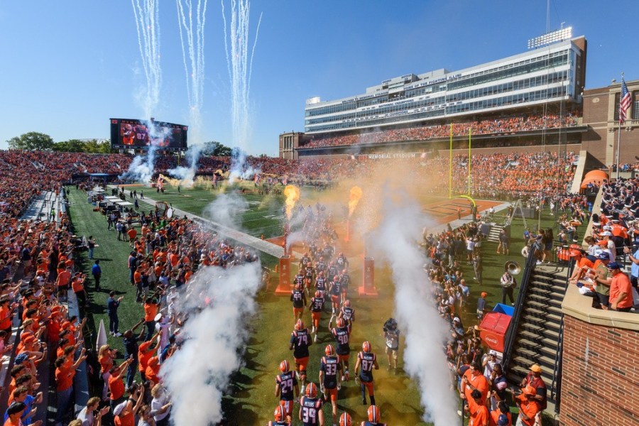 Illini football season opener moved up, three game times announced