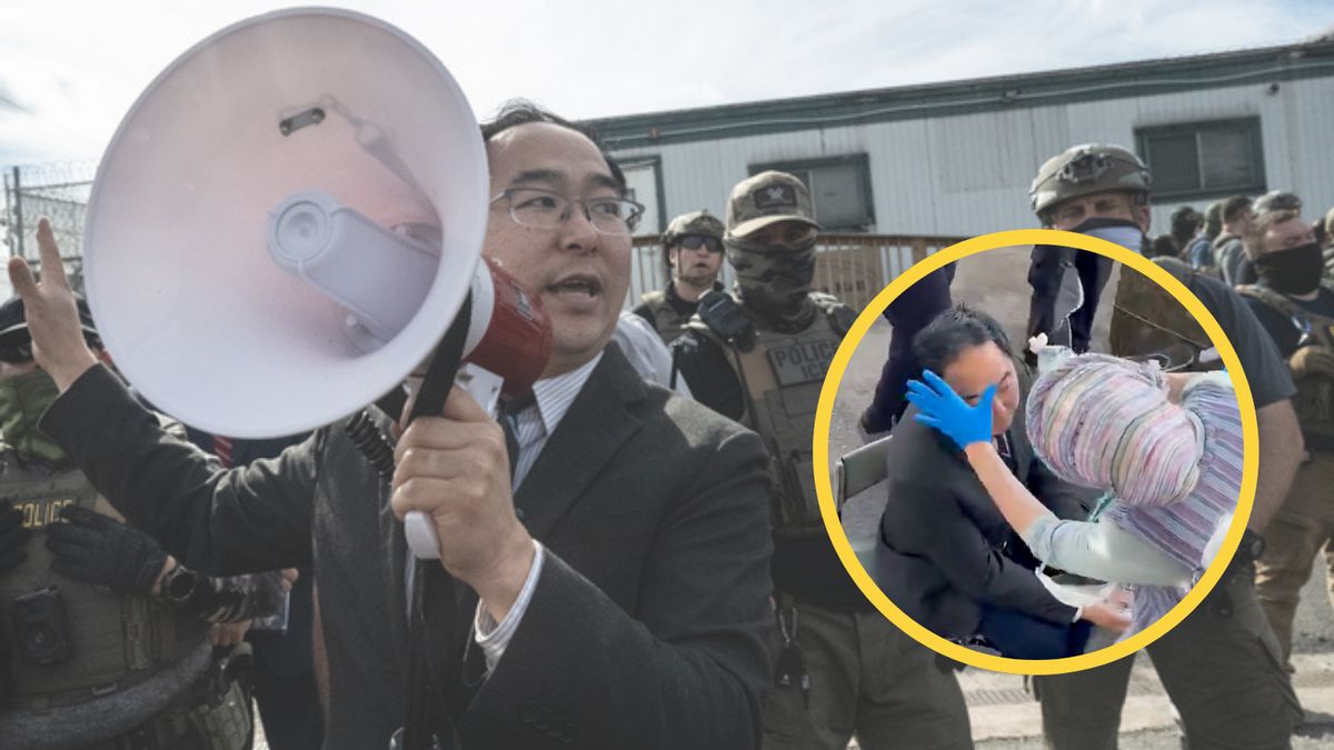 Was Sen. Andy Kim pepper sprayed by ICE at protest outside New Jersey ...