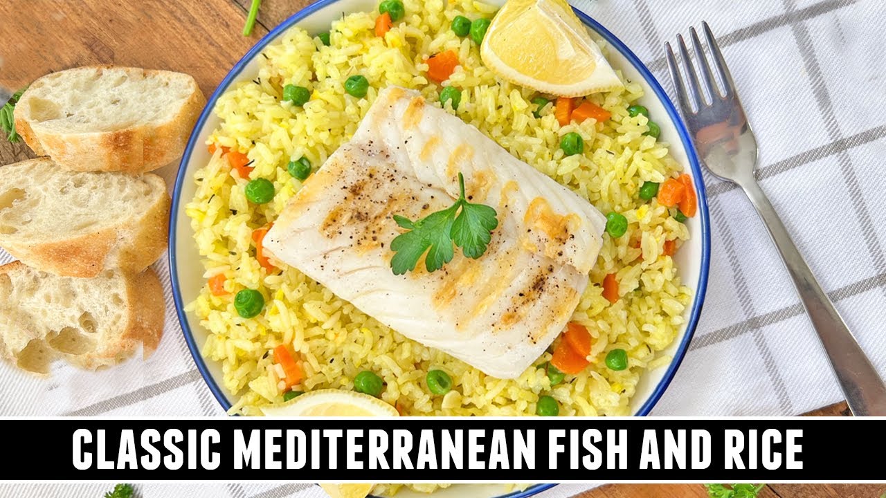 Classic Mediterranean fish and rice | Healthy 30-minute one-pan recipe