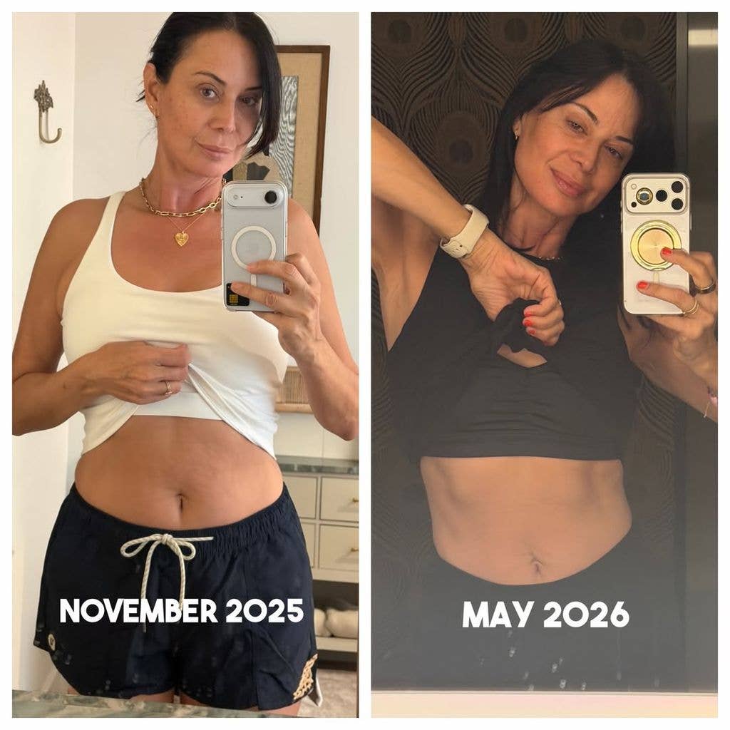 JAG star Catherine Bell reveals toned abs in incredible 6-month ...